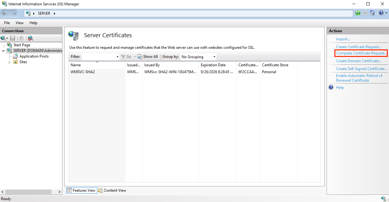 Comment installer un certificat SSL sur WINDOWS SERVER 2016 (IIS 10) | Oxabox